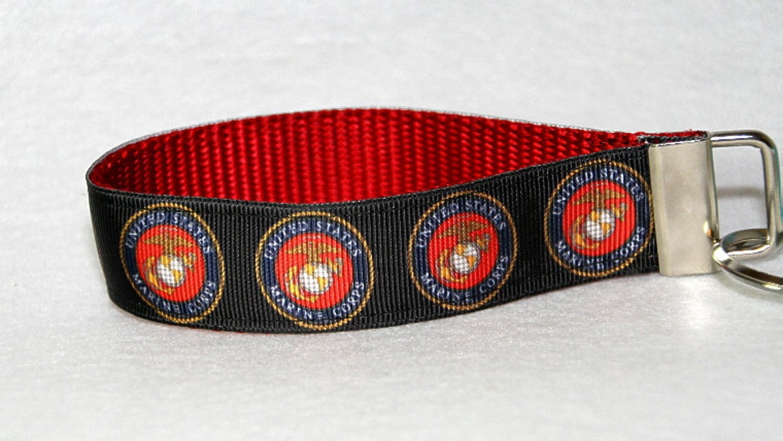 U.S. Marine Corps Key Fob Military Key Chain | Etsy