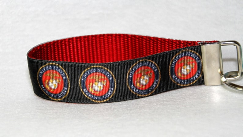 U.S. Marine Corps Key Fob Military Key Chain | Etsy