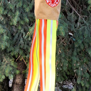 Firefighter Windsock From Turnout Gear Bunker Gear Wind Sock - Etsy