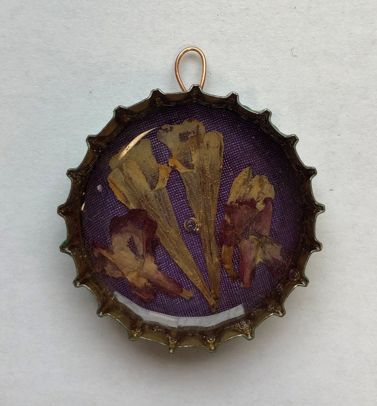 Purple Love Bottle Cap Pendant - Etsy