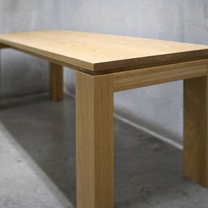 Solid White Oak Bench, Entryway Bench, Coffee Table - Etsy