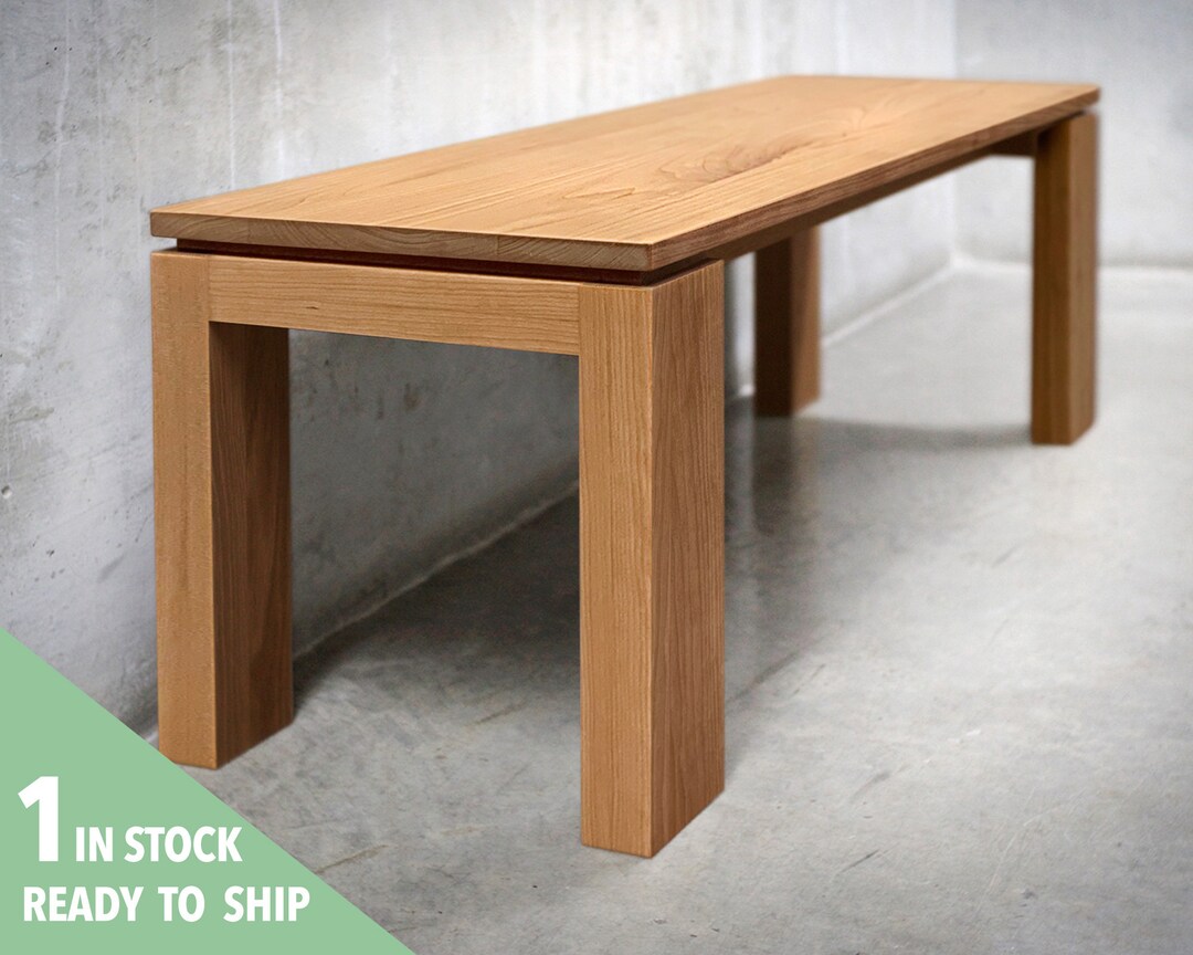 Solid Cherry Bench - Etsy