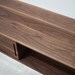 Solid Black Walnut Floating Media Console Cabinet, Entryway Table With ...