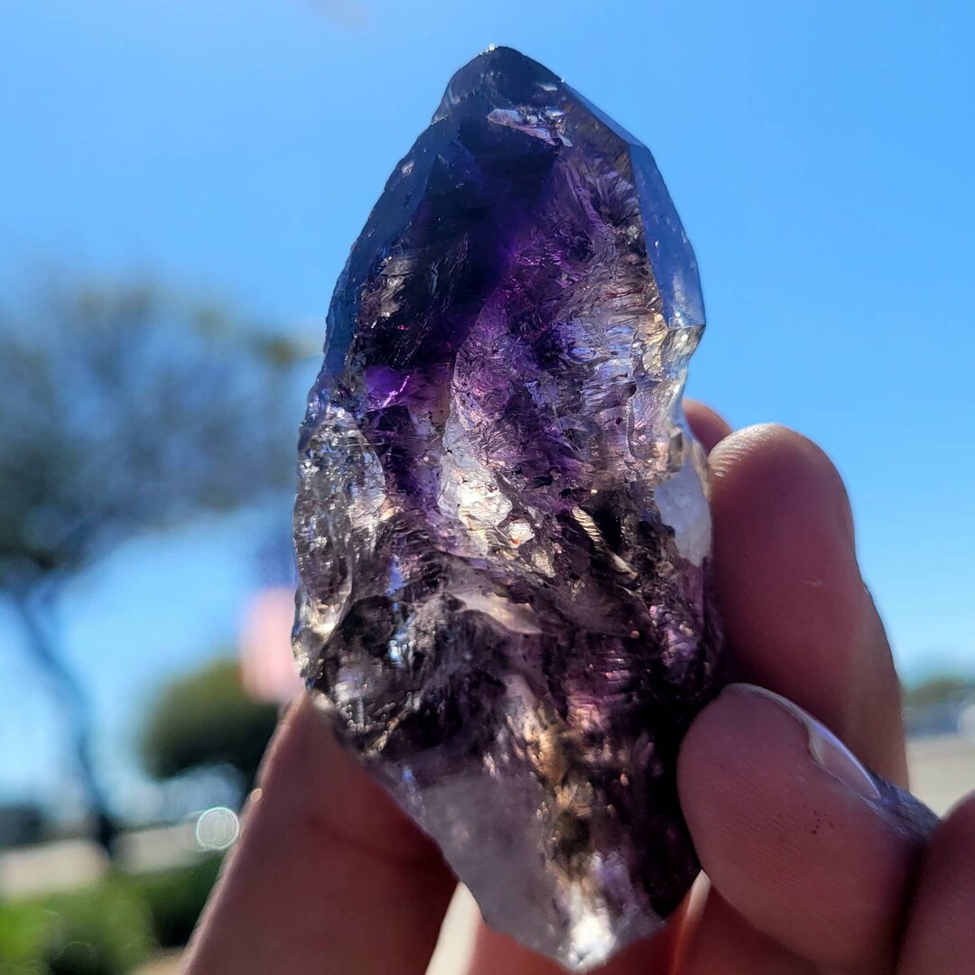 Enhydro Super 7 Crystal From Zimbabwe Amethyst Cacoxenite Lepidocrocite ...