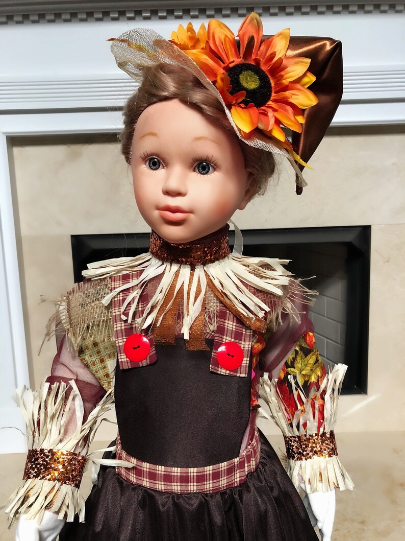 Scarecrow Costume Girls Scarecrow Outfit Halloween Scarecrown | Etsy
