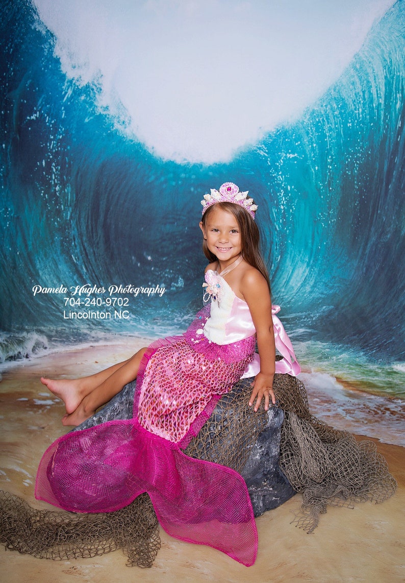 Mermaid Crown Pink Mermaid Crown Mermaid Costume Shell Crown - Etsy