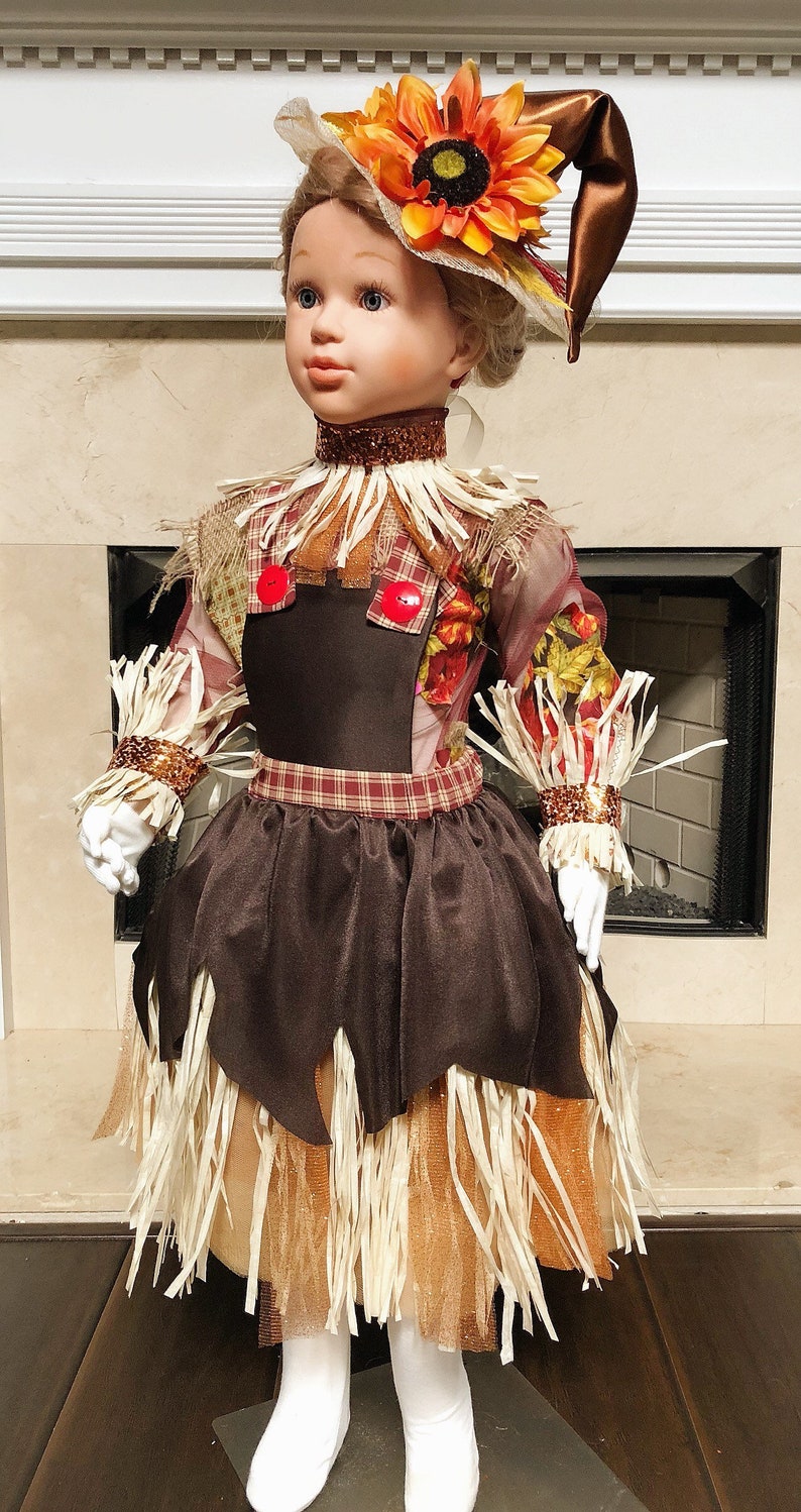 Scarecrow Costume Girls Scarecrow Outfit Halloween Scarecrown | Etsy