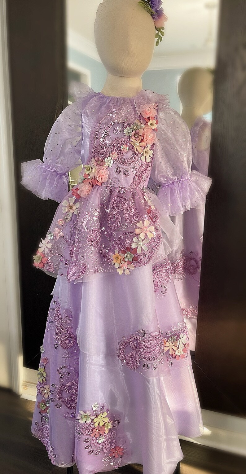 Isabela Encanto Girls Dress Isabella Madrigal Outfit Isabel - Etsy ...