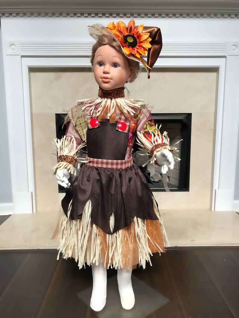 Scarecrow Costume Girls Scarecrow Outfit Halloween Scarecrown | Etsy