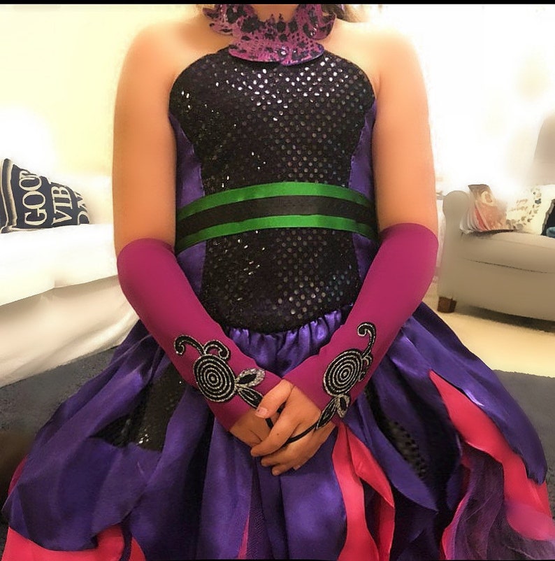 Mal Descendants 2 Diney Dress Mal Dress Mal Costume Mal Outfit - Etsy