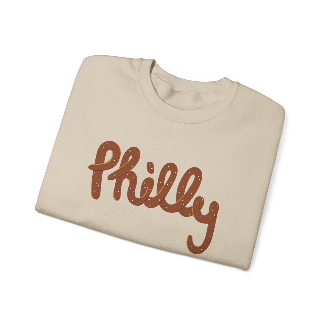 Philly Pretzel Sweatshirt, Philadelphia, Soft Pretzel, Love Philly, It ...