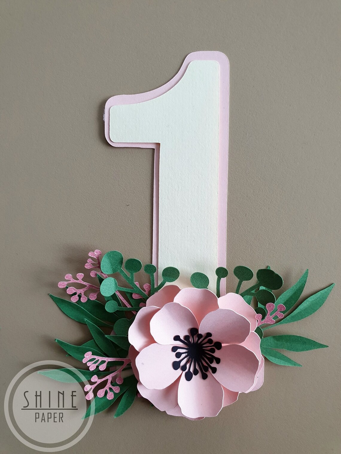 Set of 10 Small Paper Flowers, Pink Flowers, Handmade Paper Flowers ...