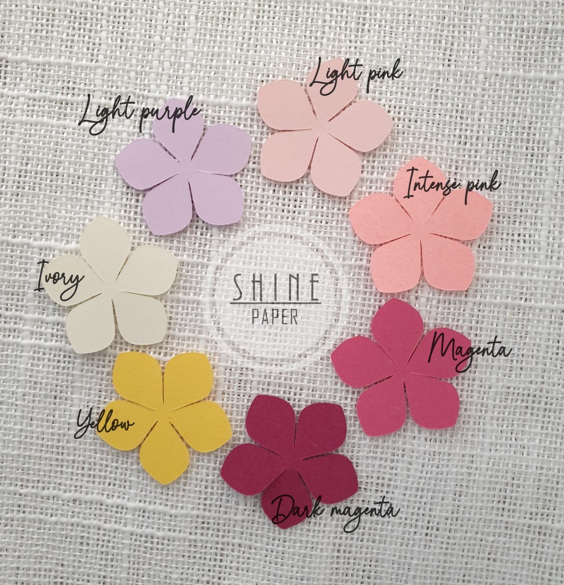 10 Small Paper Cosmos Flowers, Handmade Paper Flowers, Baby Shower ...