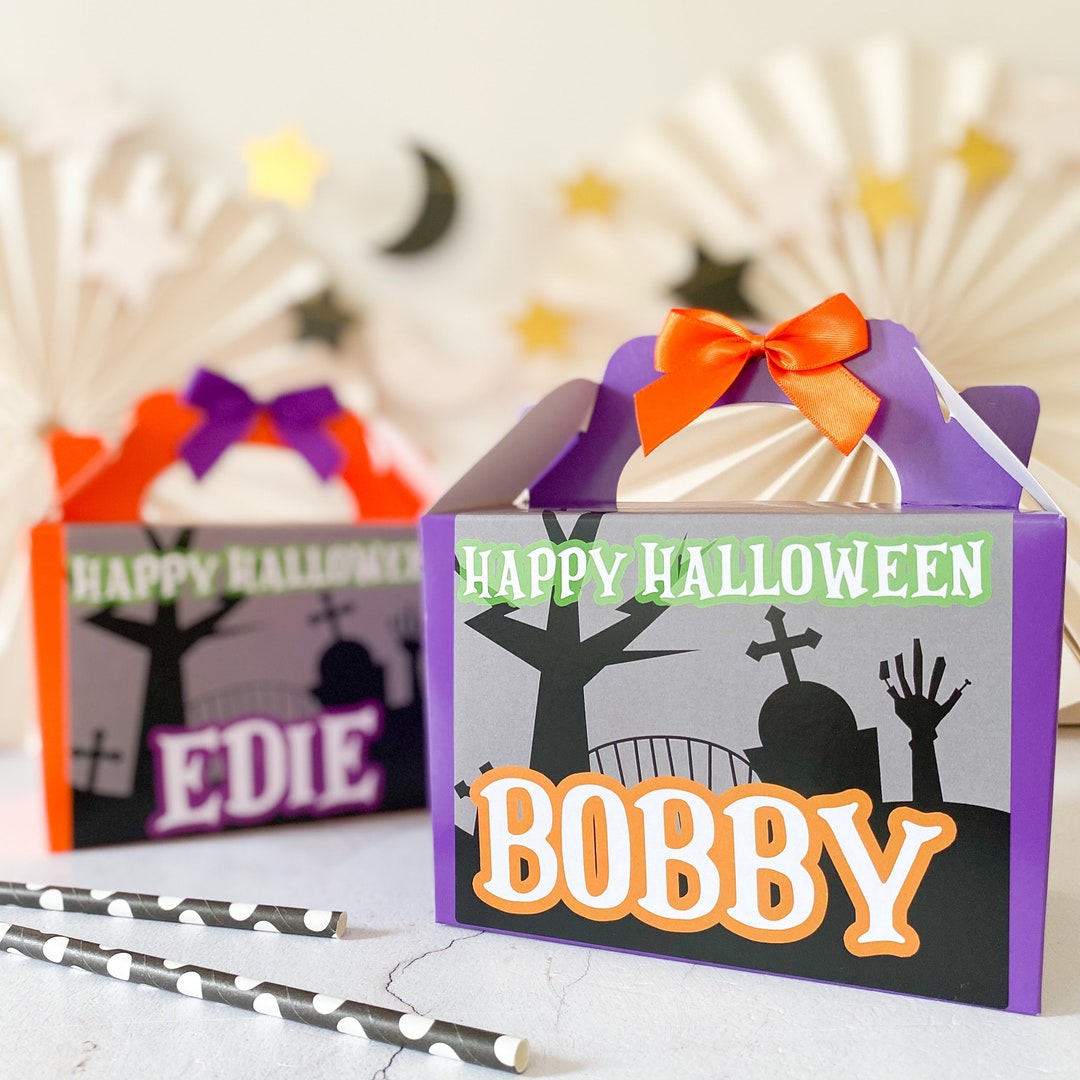 Halloween Trick or Treat Box | GRAVEYARD ZOMBIE | Childrens Gift Party ...