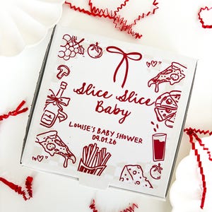 Personalised Wedding PIZZA Box | SLICE BABY | Takeaway Buffet Party ...
