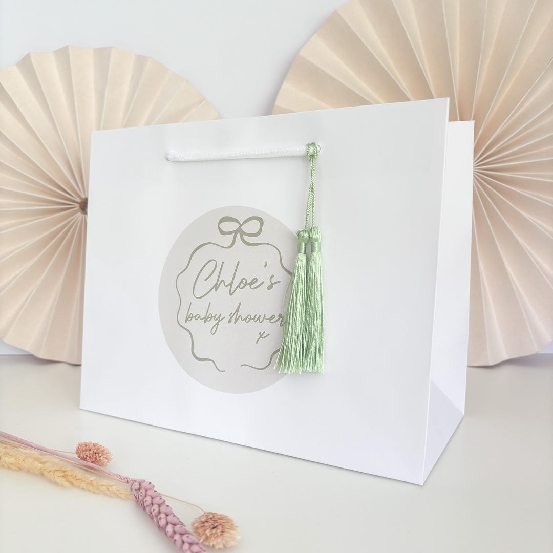 Personalised Baby Shower Gift Bags Luxury Personalised | WAVY BABY ...