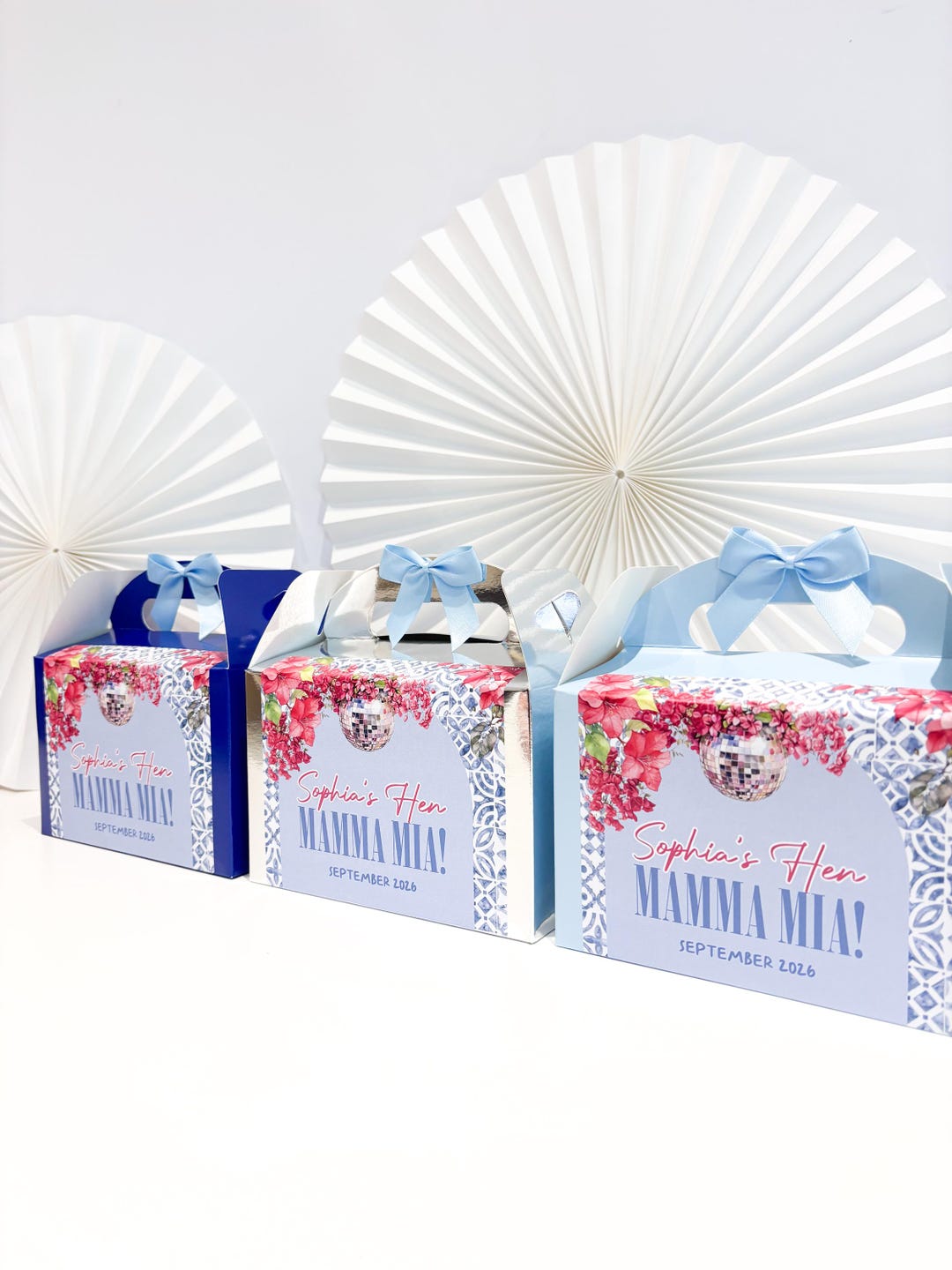 Hen Party Box | MAMMA MIA | Personalised Luxe Gift Favour Boxes Girls ...
