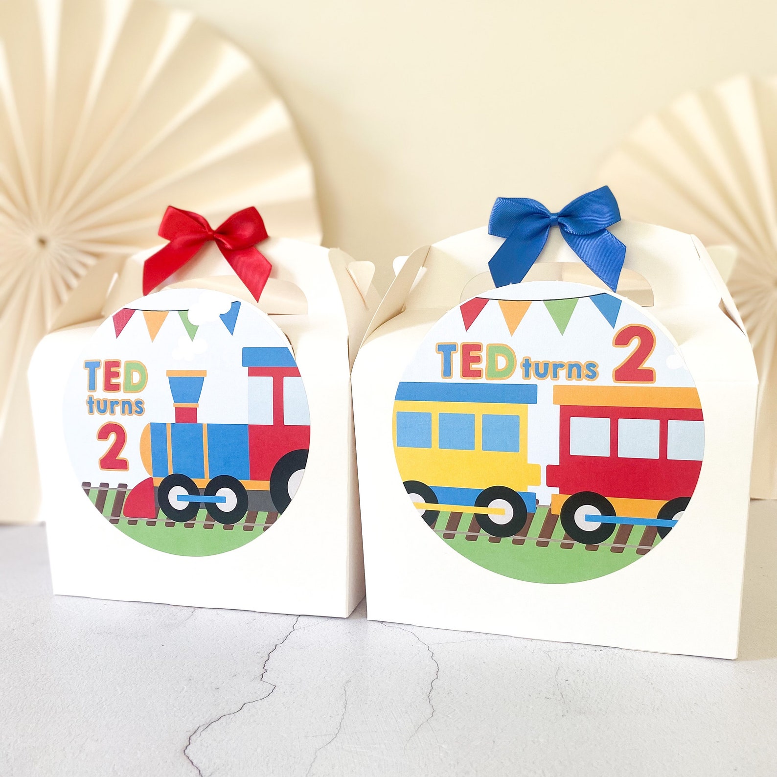 Children’s Party Box | BRIGHT TRAIN | Personalised Kids Luxe Picnic ...