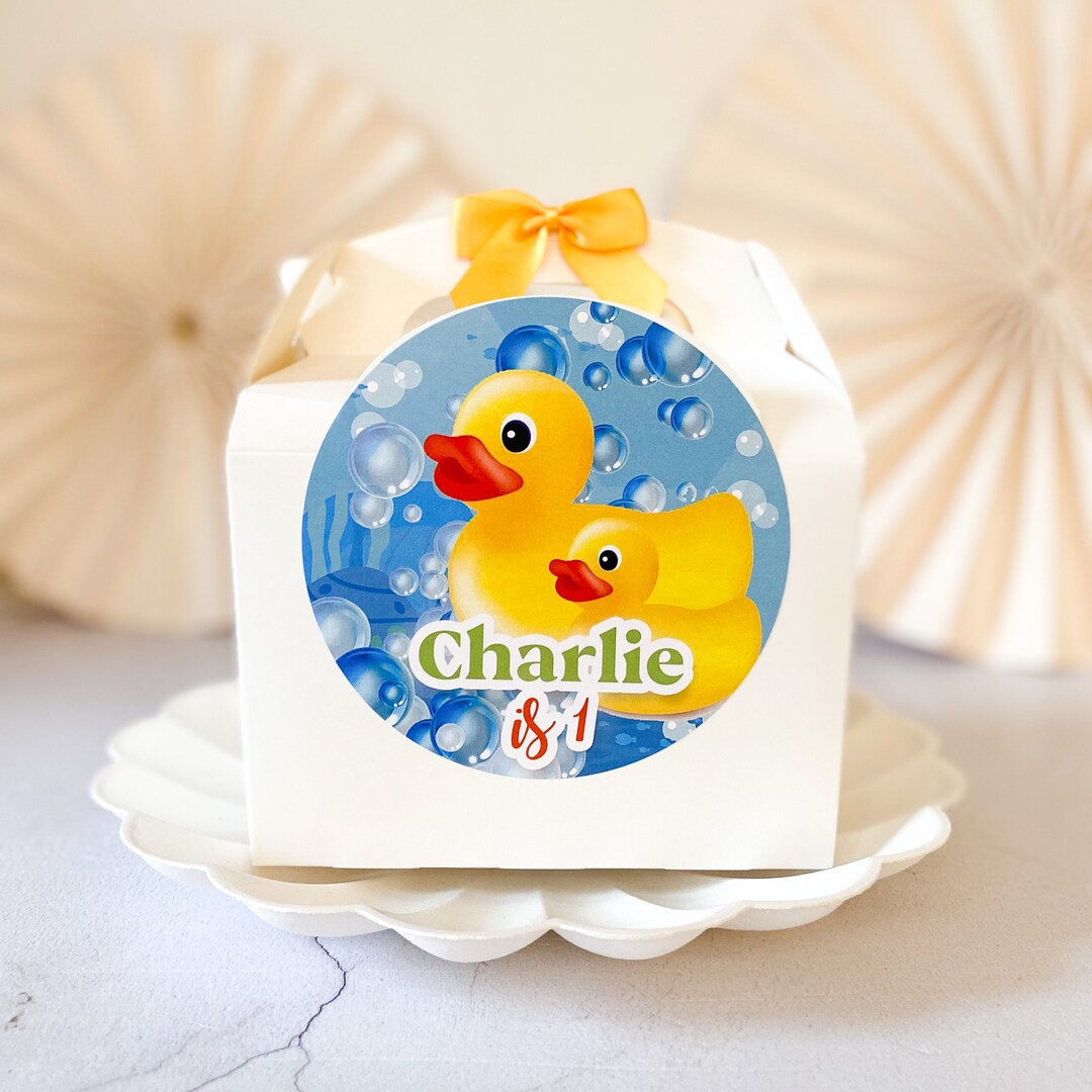 Children’s Party Box | RUBBER DUCK | Personalised Kids Luxe Picnic Meal ...