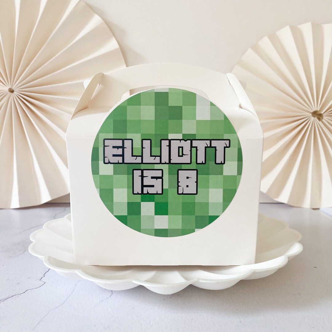 MINECRAFT Birthday Party Activity Box | PERSONALISED | Childrens Gift ...