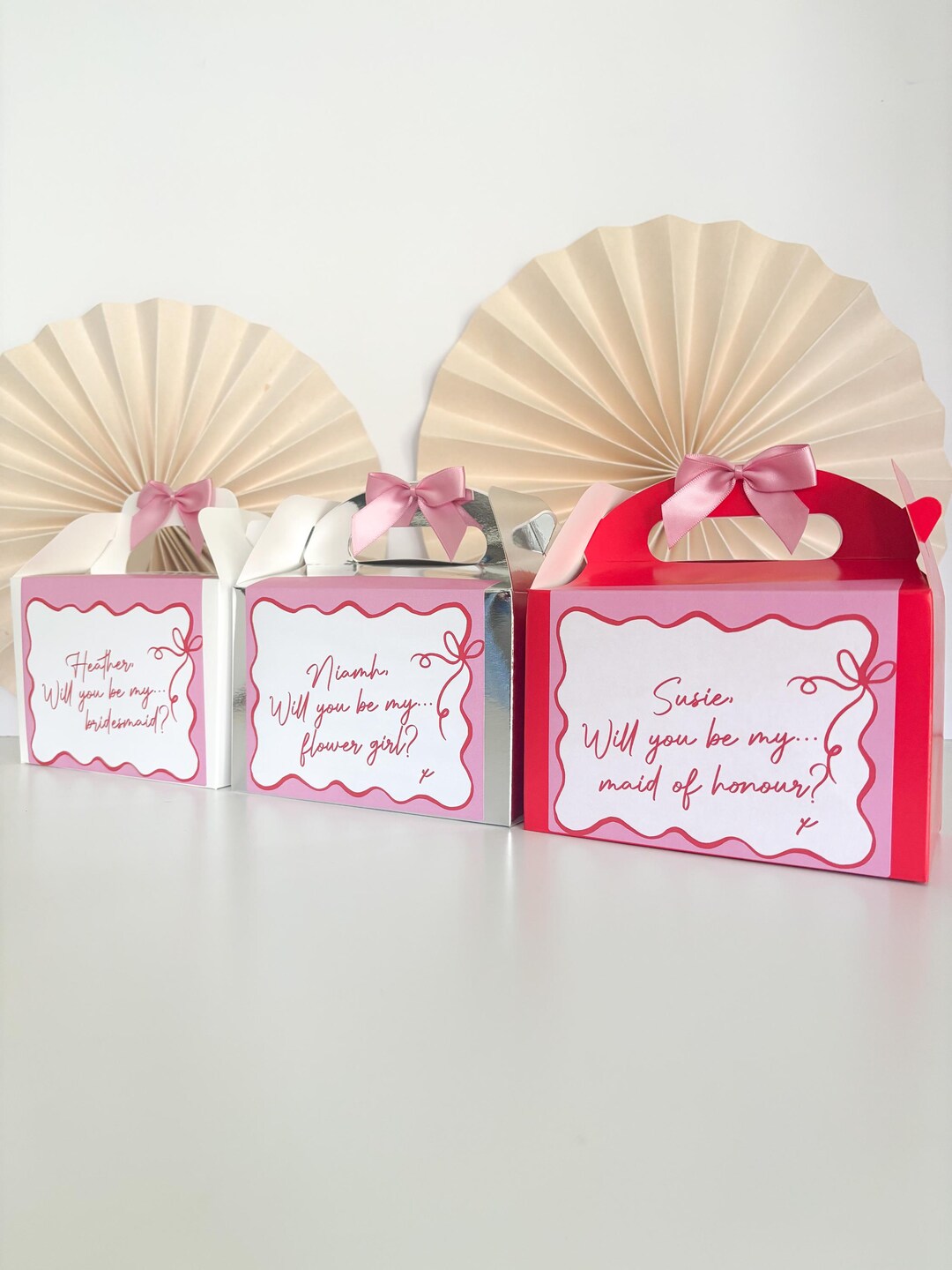 Personalised Will You Be My Box | WAVY HEN PROPOSAL | Bridesmaid Reveal ...