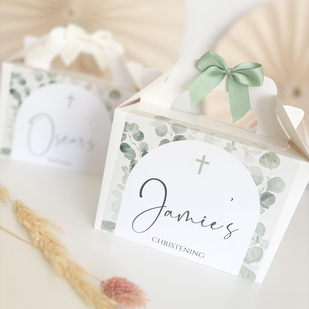Personalised Gift Box | EUCALYPTUS ARCH CHRISTENING | Personalised ...