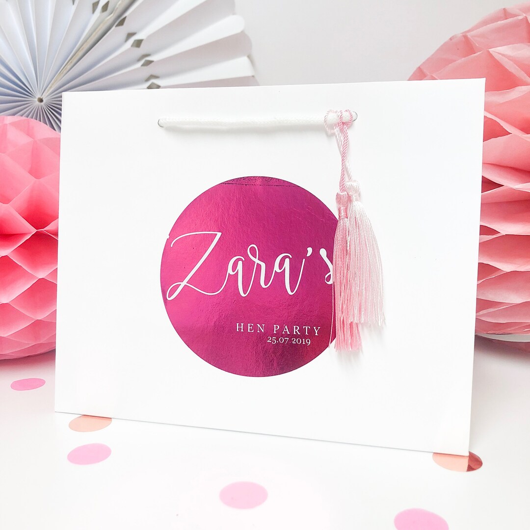 Hen Party Bags Personalised | HEN PARTY FOIL | Hen Night Gift Bag ...