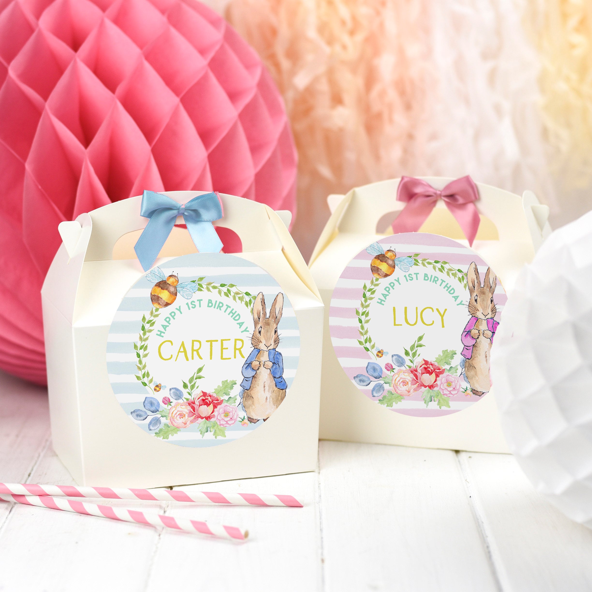 Personalised Activity Gift Box PETER RABBIT Childrens First Birthday ...