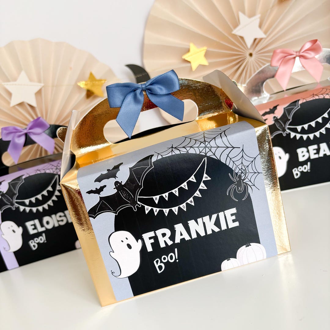 Halloween Trick or Treat Box | GHOST PUMPKIN | Childrens Gift Party ...
