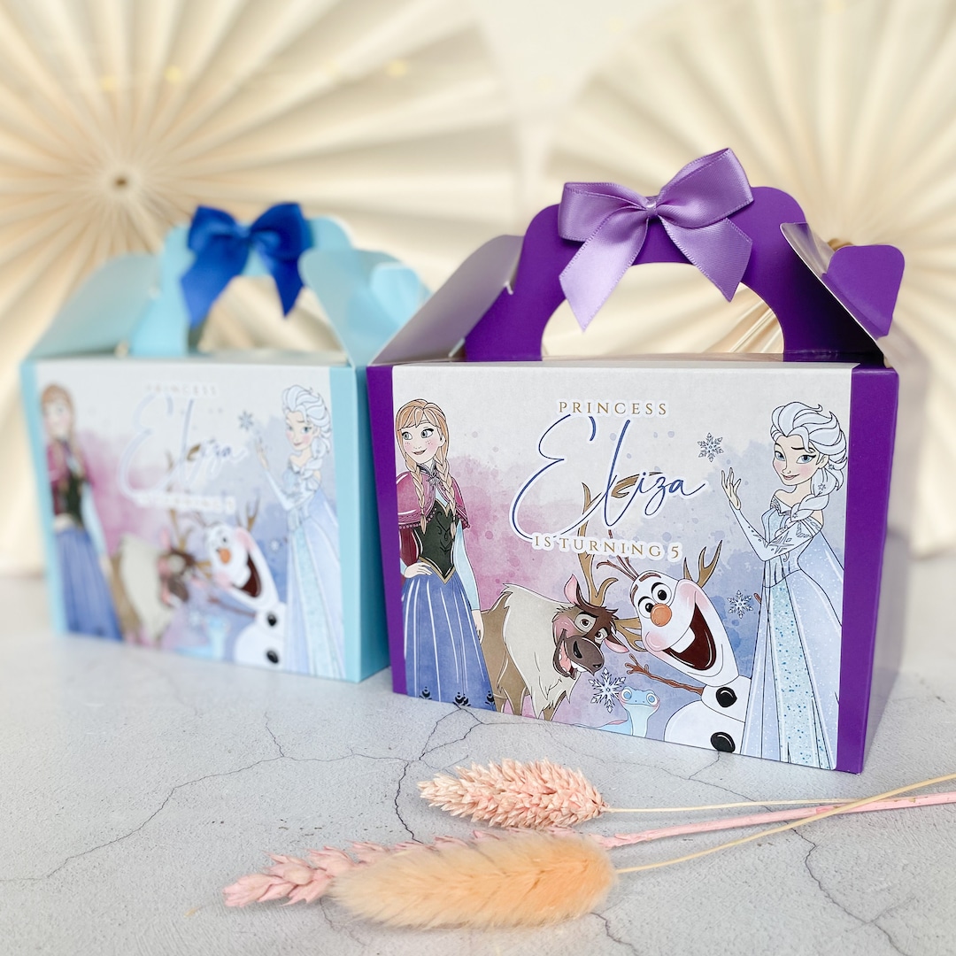Children’s Party Box | FROZEN ANNA ELSA | Personalised Kids Luxe Picnic ...