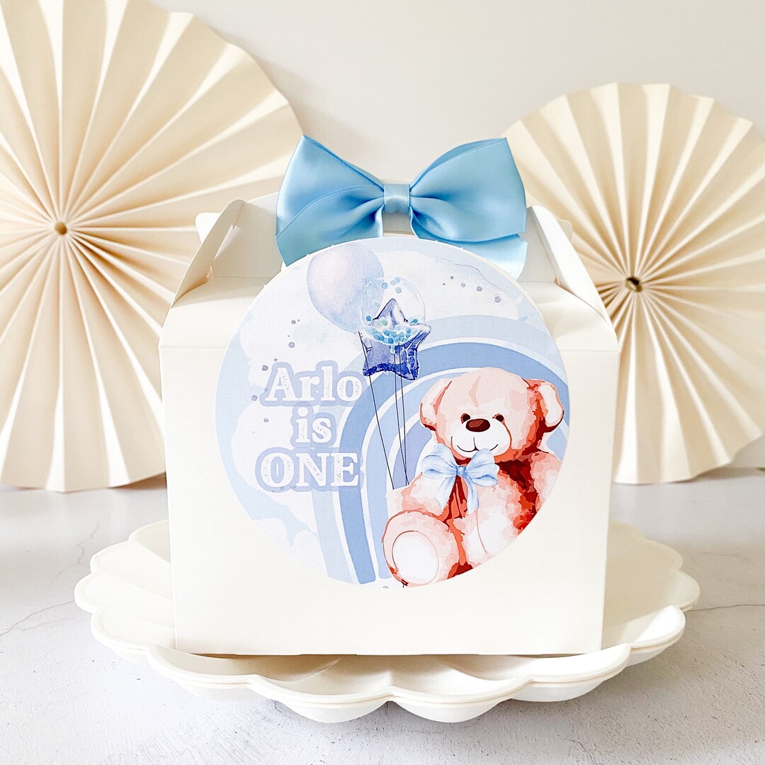 Birthday Party Activity Box | TEDDY BEAR BLUE | Childrens Gift Boxes ...