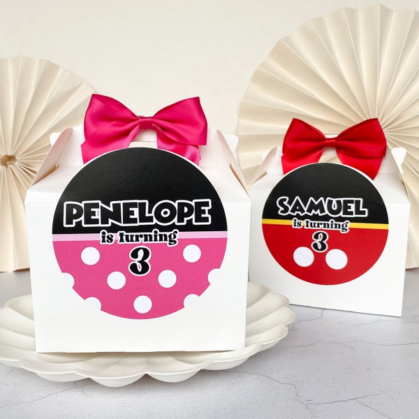Mickey Mouse and Minnie Mouse Goodie Boxes - Etsy
