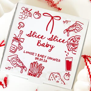 Personalised Wedding PIZZA Box | SLICE BABY | Takeaway Buffet Party ...