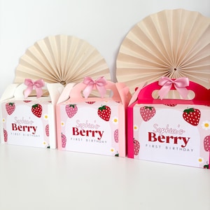 Personalised Childrens Birthday Party Box Favour | BERRY FIRST ...