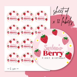Personalised Childrens Birthday Party Box Favour | BERRY FIRST ...