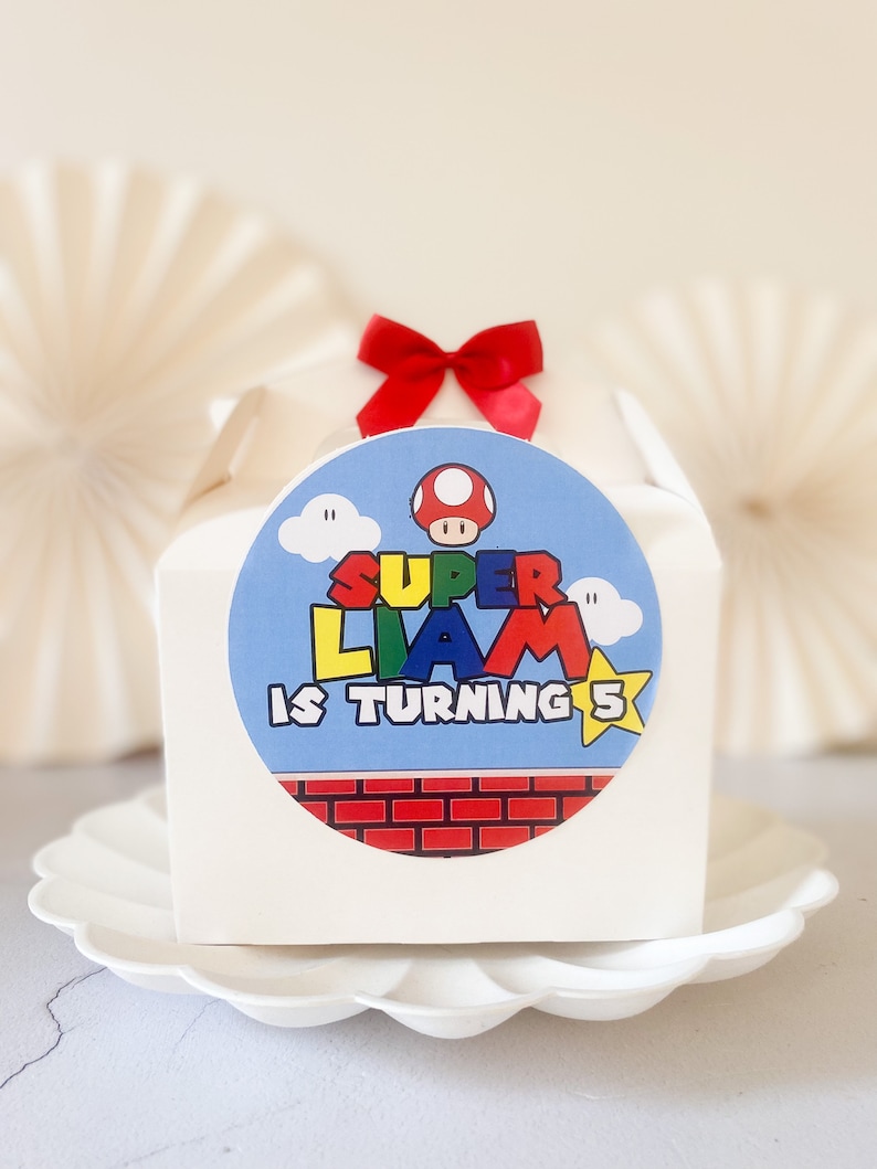 Personalised Gift Box | MARIO | Party Theme Birthday Gamer Boxes - Etsy