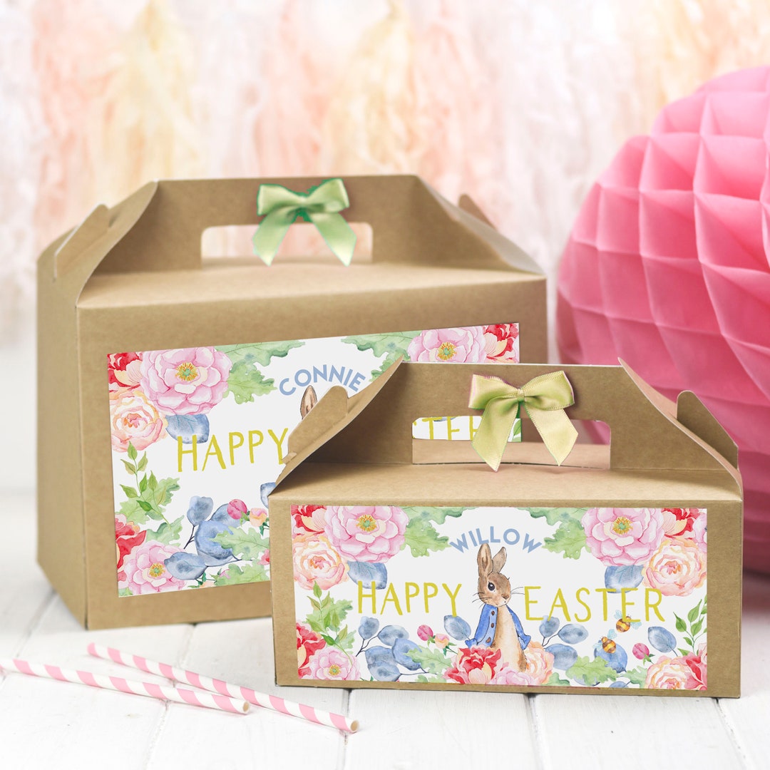 Personalised Easter Activity Box | FLORAL PETER RABBIT | Childrens ...
