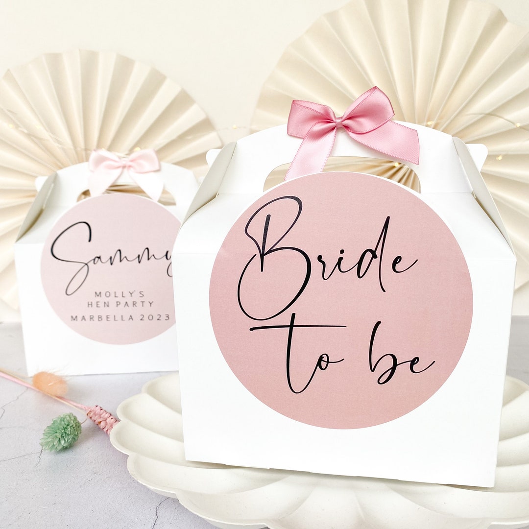Personalised Gift Box | SIMPLE HEN PARTY | Bride to Be Thank You Party ...