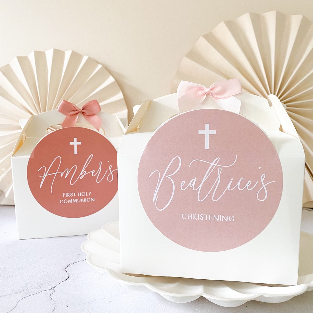 CHRISTENING Gift Box Box | SIMPLE CHRISTENING | Personalised Favour ...