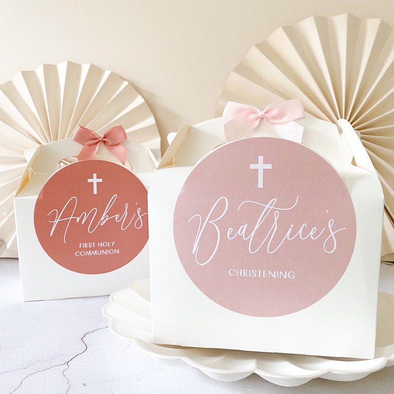 CHRISTENING Gift Box Box | SIMPLE CHRISTENING | Personalised Favour ...