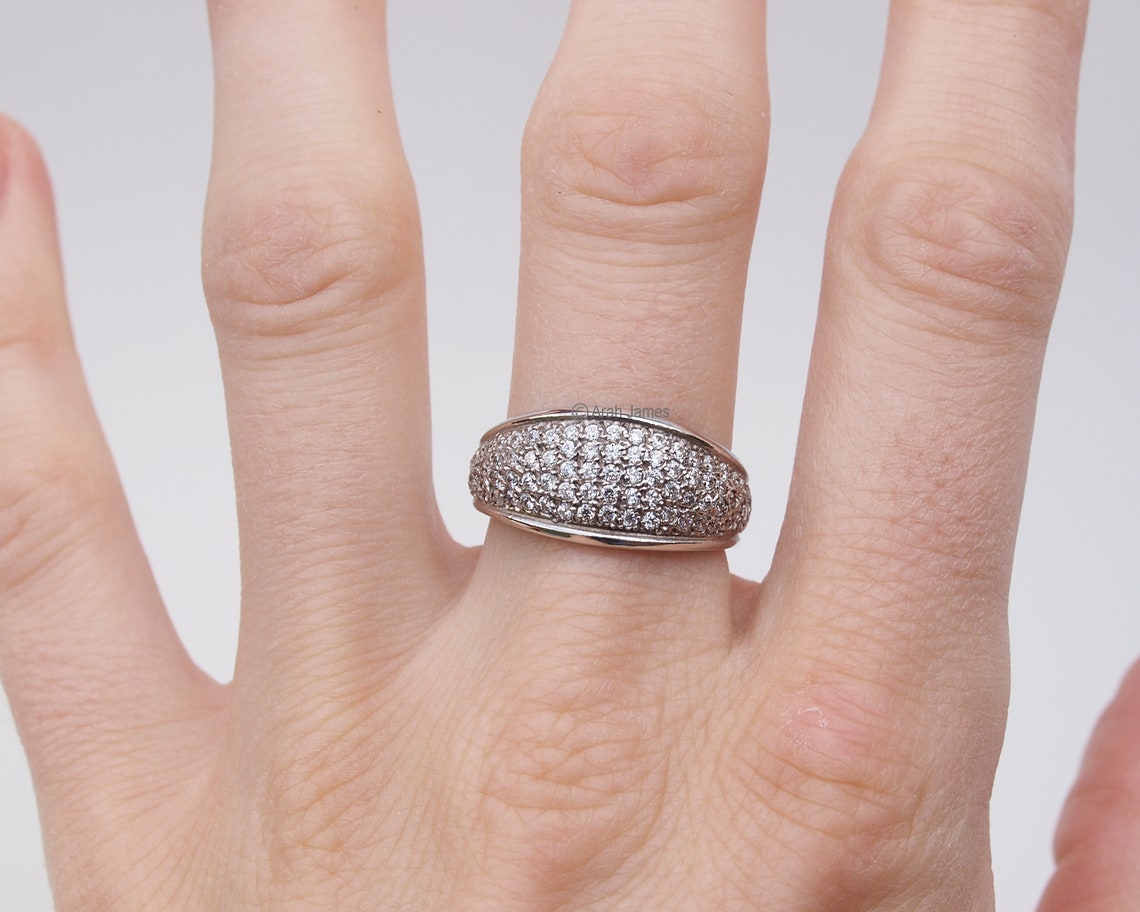 SAIGE Diamond Statement Ring in Rose Gold Yellow Gold | Etsy