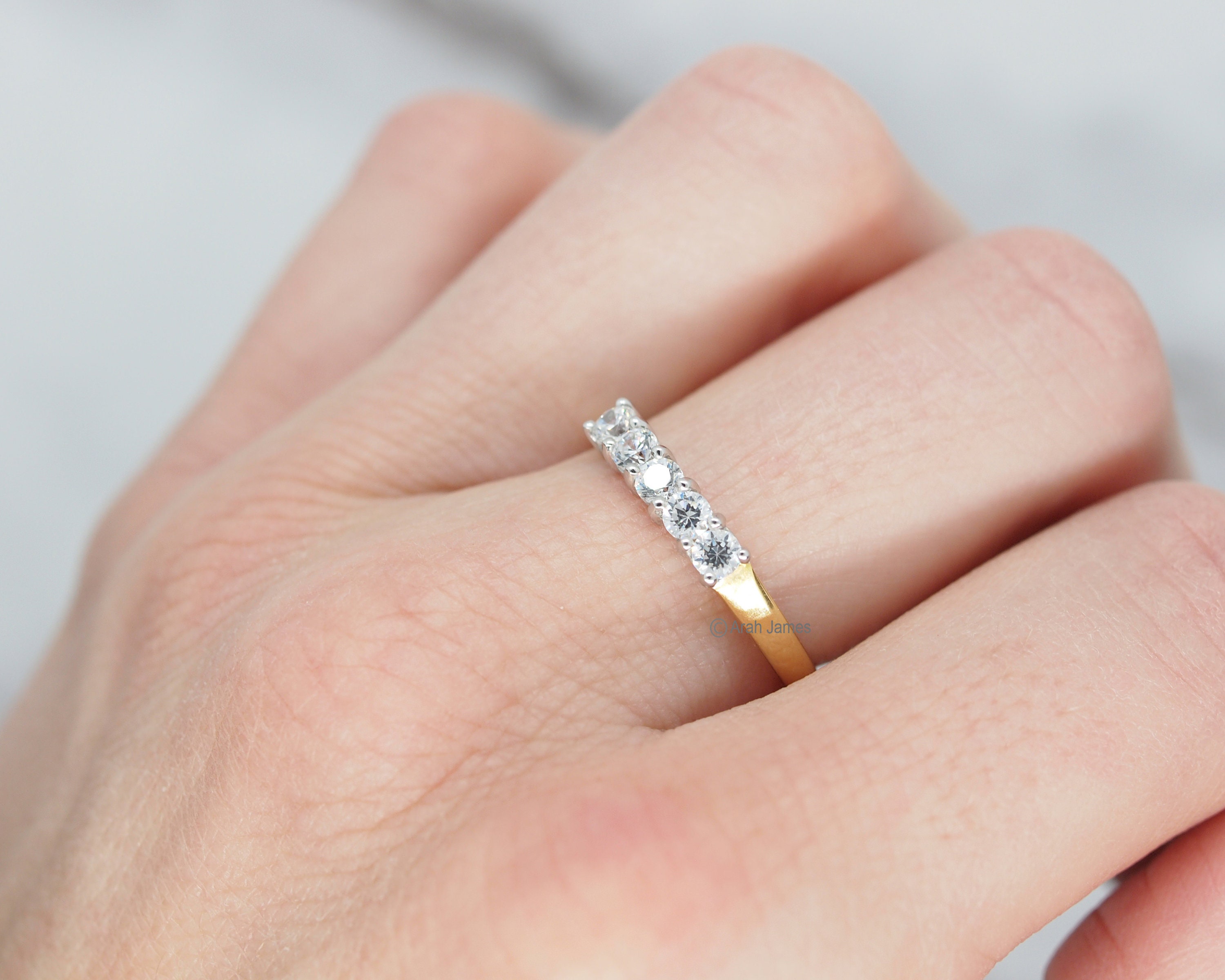 MAE Diamond Ring in Rose Gold Yellow Gold White Gold | Etsy