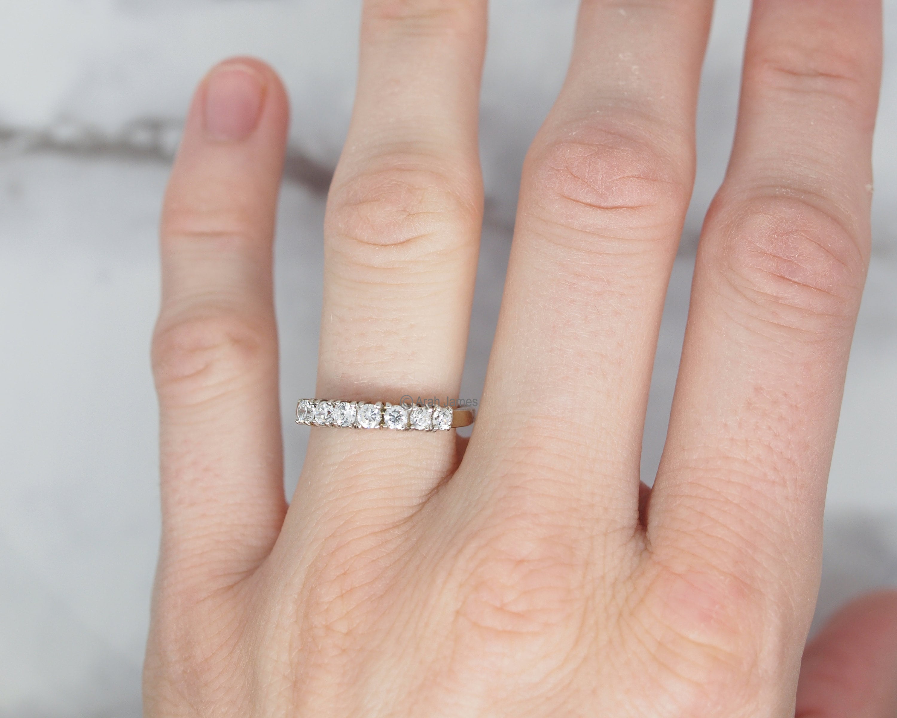 HELENA 0.50ct Diamond Ring in Rose Gold Yellow Gold White | Etsy