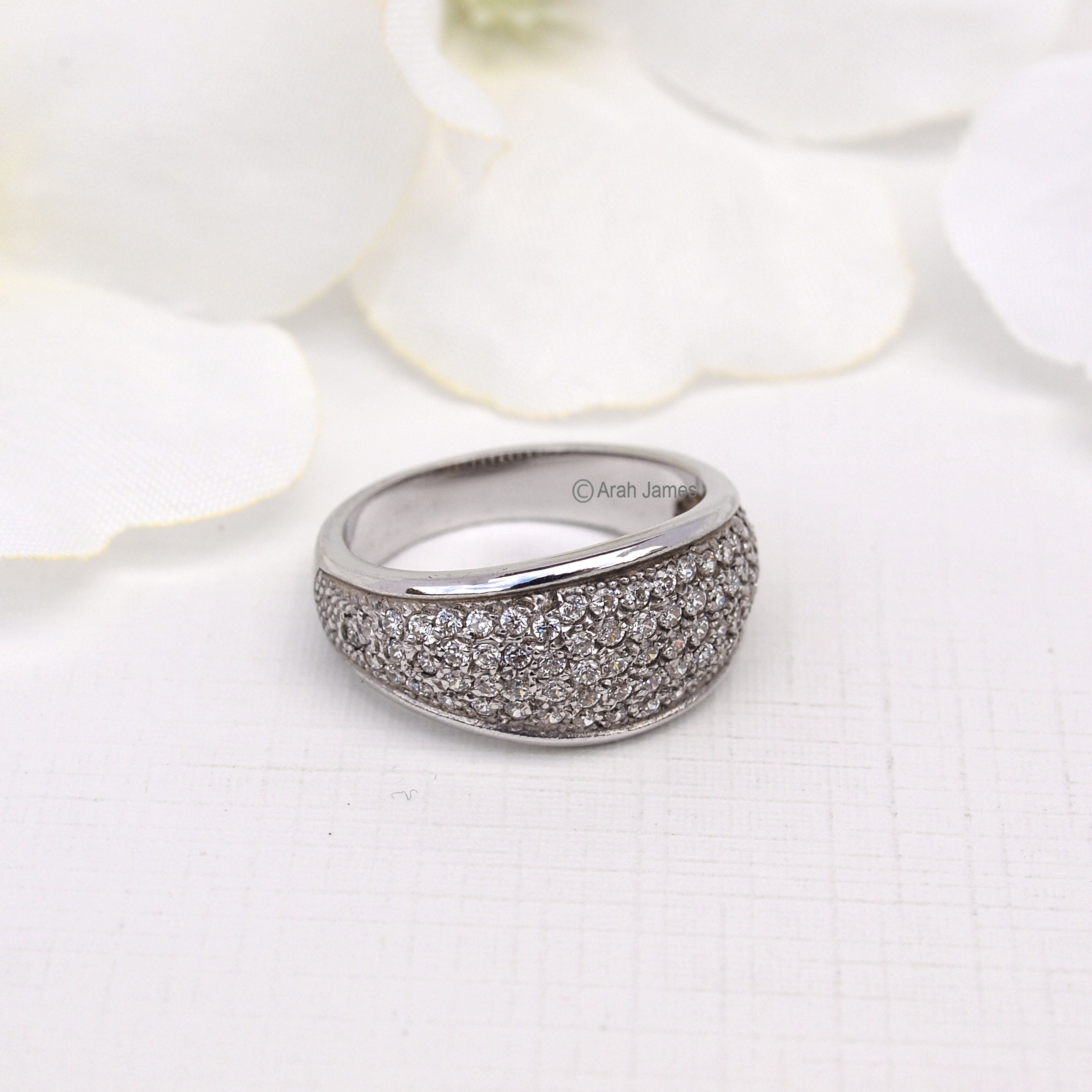 SAIGE Diamond Statement Ring in Rose Gold Yellow Gold | Etsy