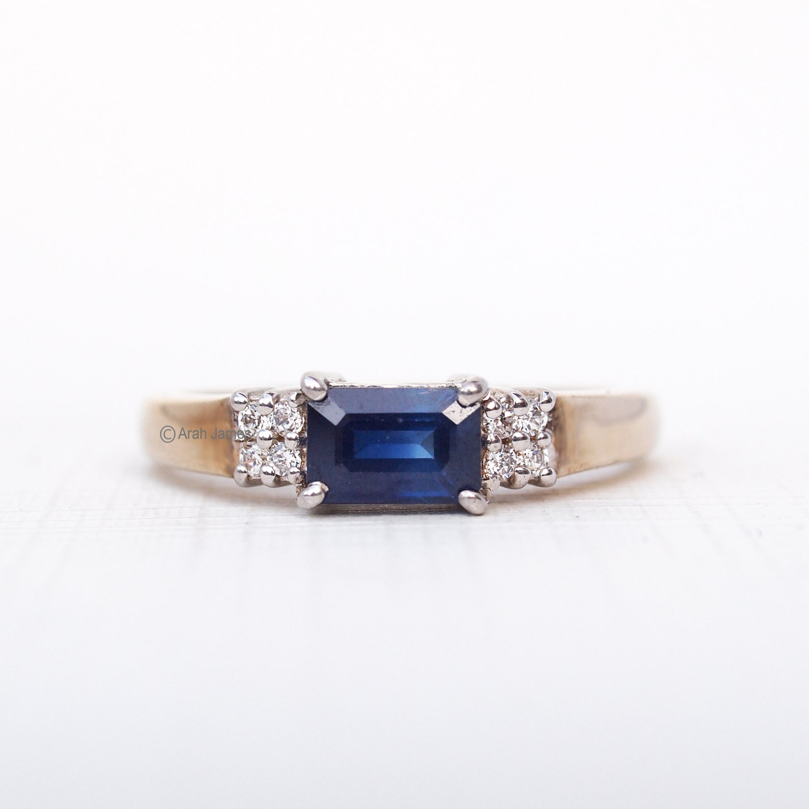 RYAN - Sapphire Diamond Ring in Rose Gold, Yellow Gold, White Gold ...
