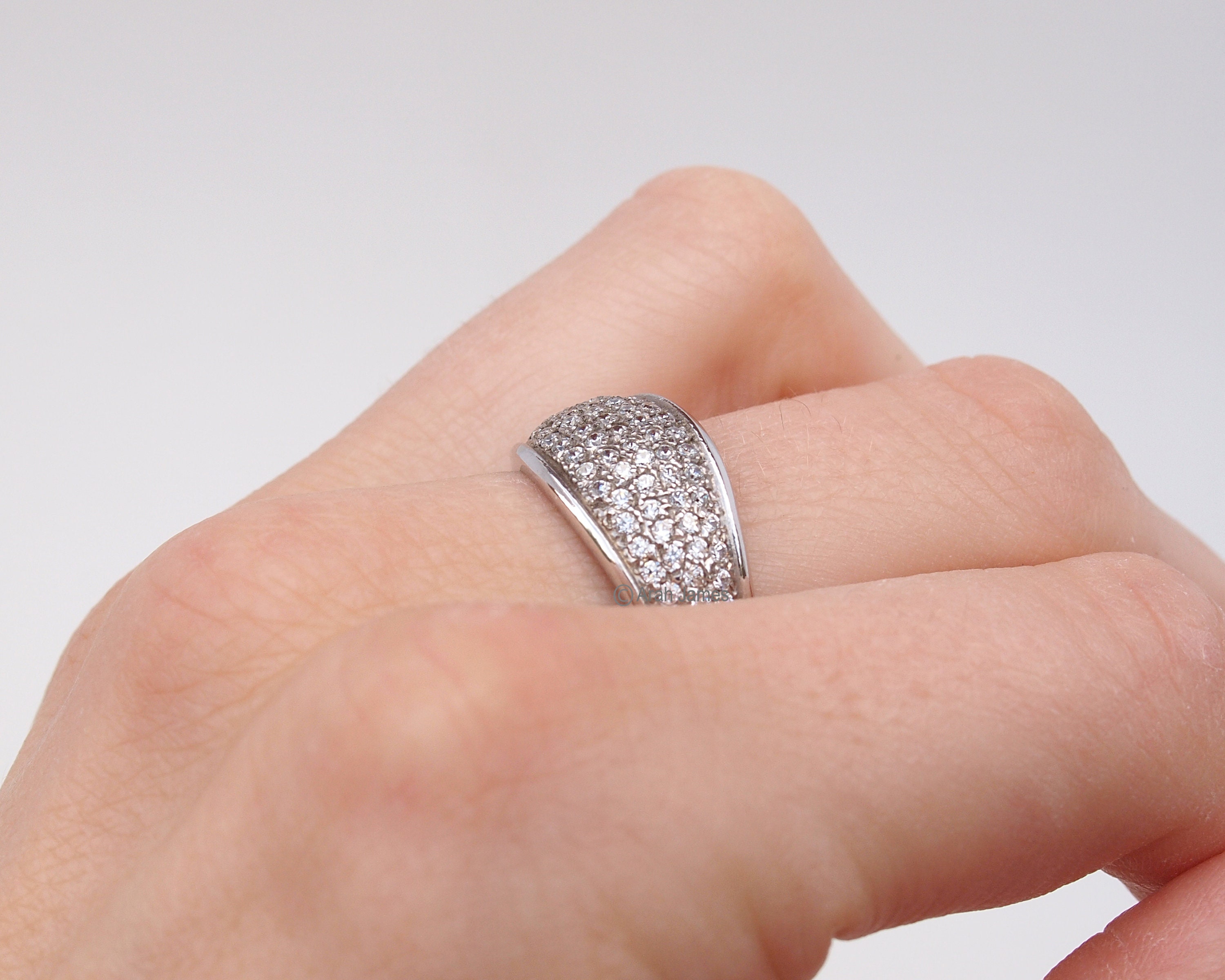 SAIGE Diamond Statement Ring in Rose Gold Yellow Gold | Etsy