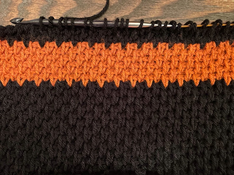 Tennin Tunisian Crochet Blanket - Beginner Friendly - Baby - Lap ...