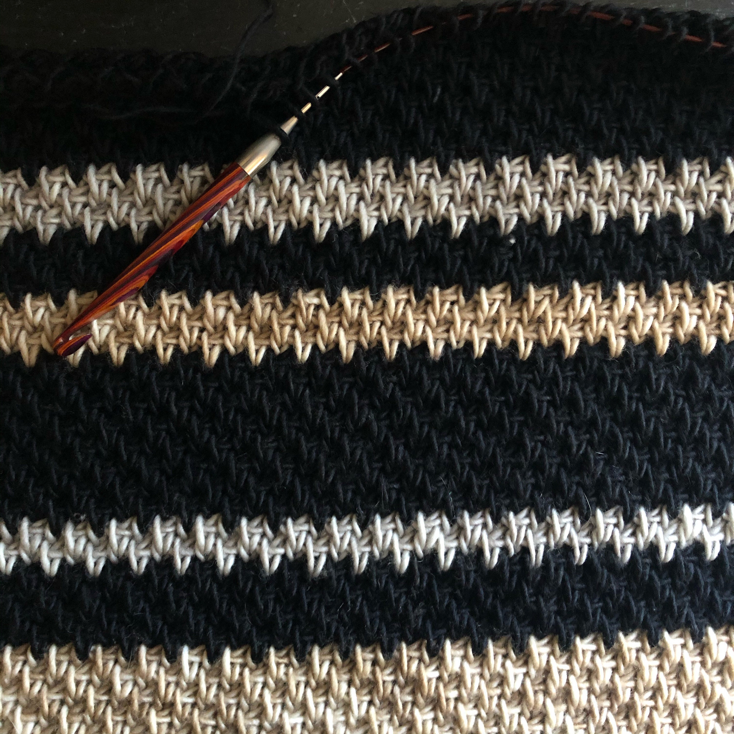 Tunisian Crow Foot Stitch Pattern - Etsy