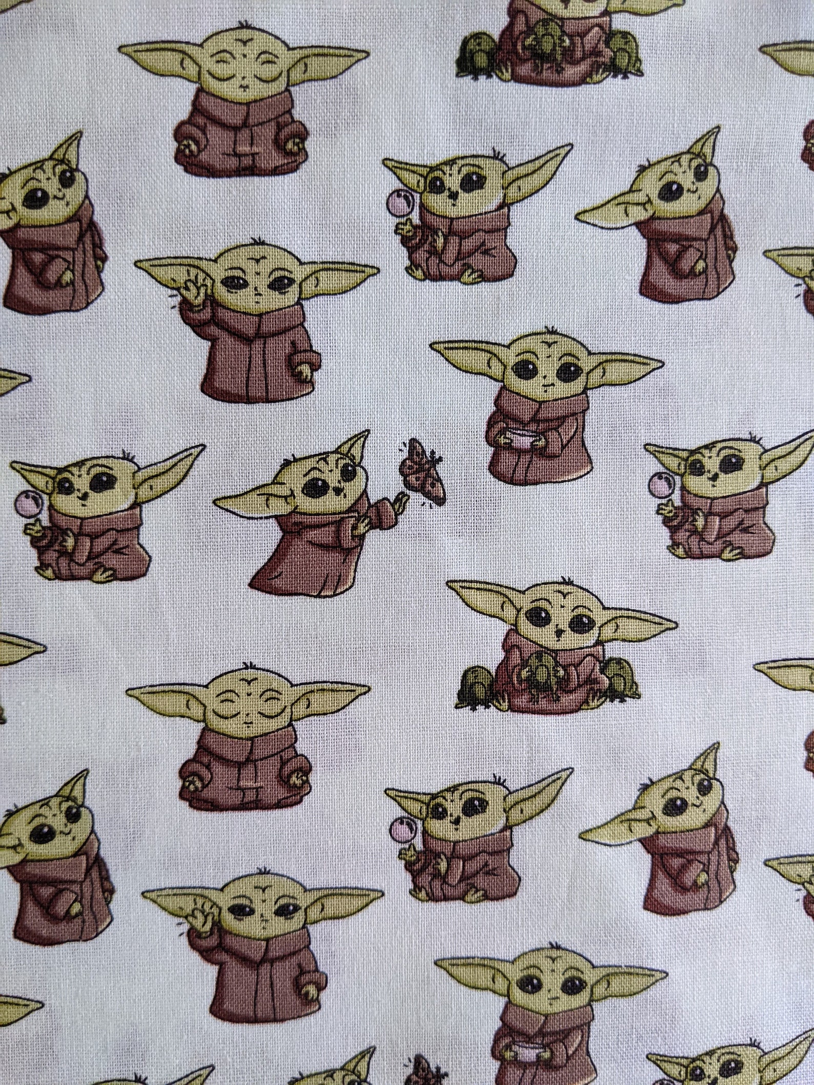 Baby Yoda Grogu Mandalorian Fabric By the Yard Fabric | Etsy