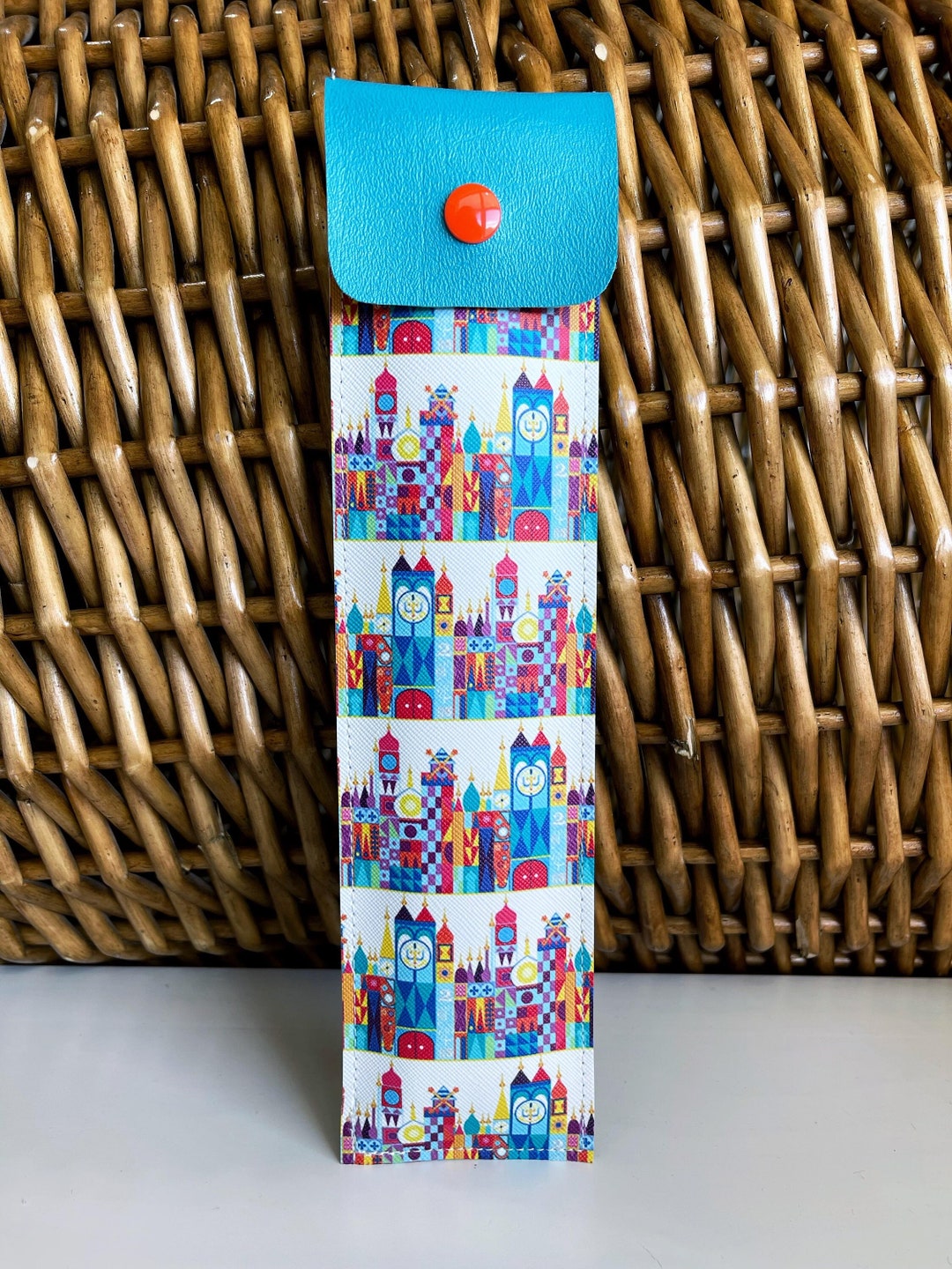 Reusable Straw Pouch Small World Disney Inspired Snacks - Etsy